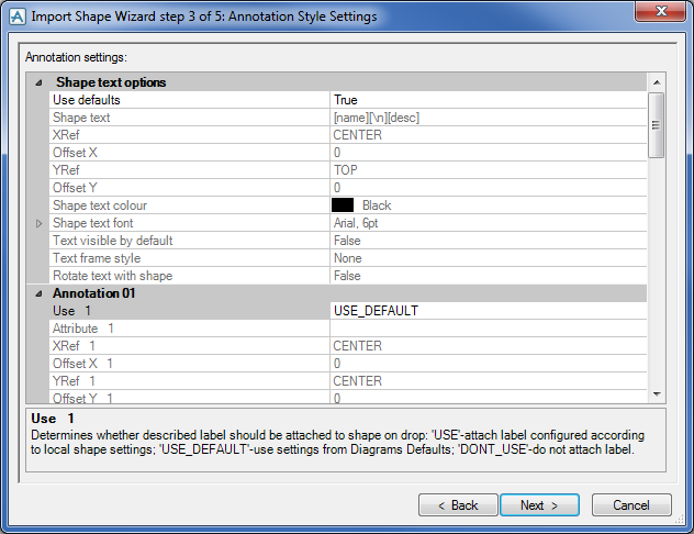 Step 3: Annotation Style Settings